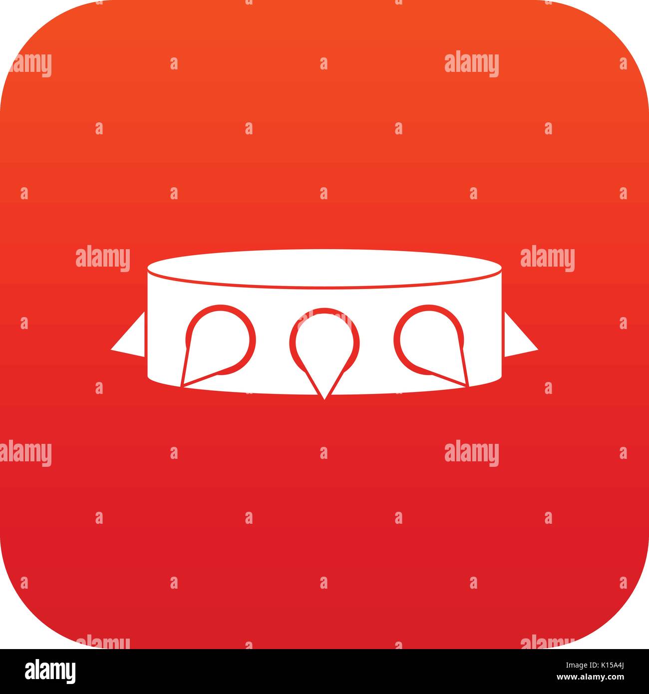 Rock collar icon digital red Stock Vector Image & Art - Alamy