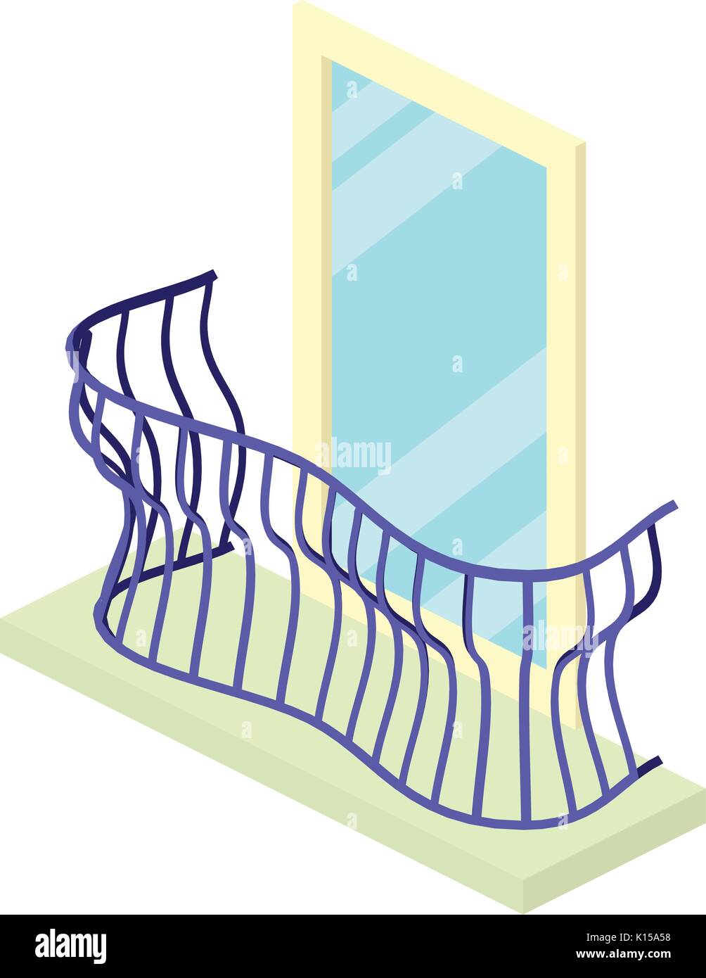 Modern curved glass steel Stock Vector Images - Alamy