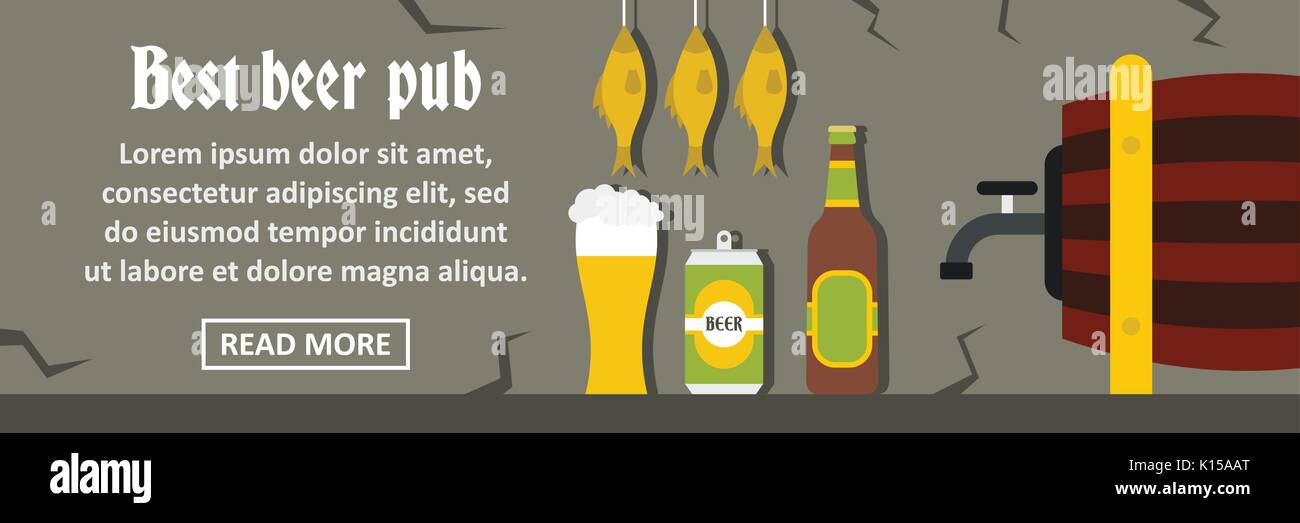 Best beer pub banner horizontal concept Stock Vector Image & Art - Alamy