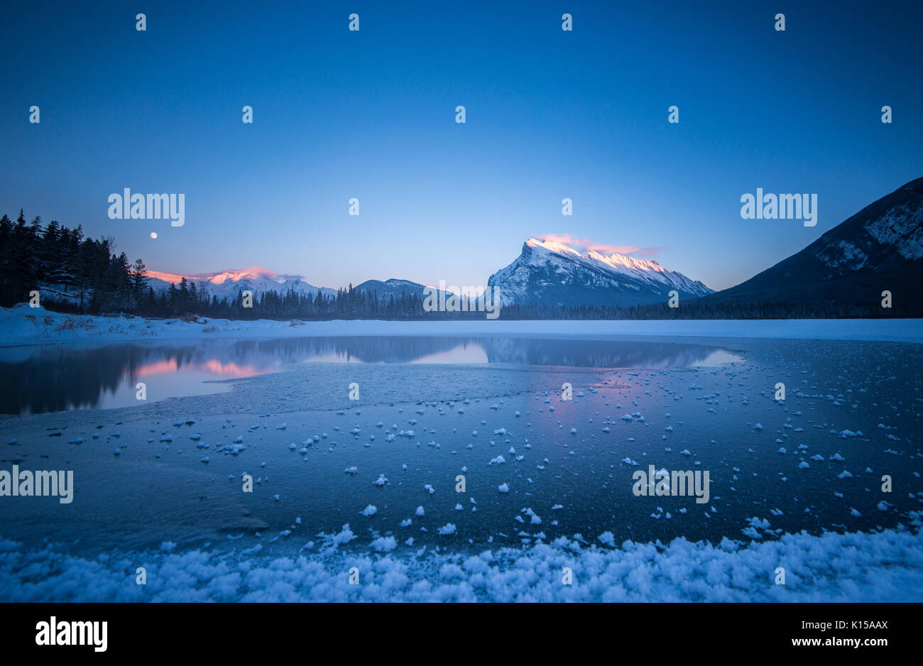 Rundle Mountain, Banff Stock Photo - Alamy