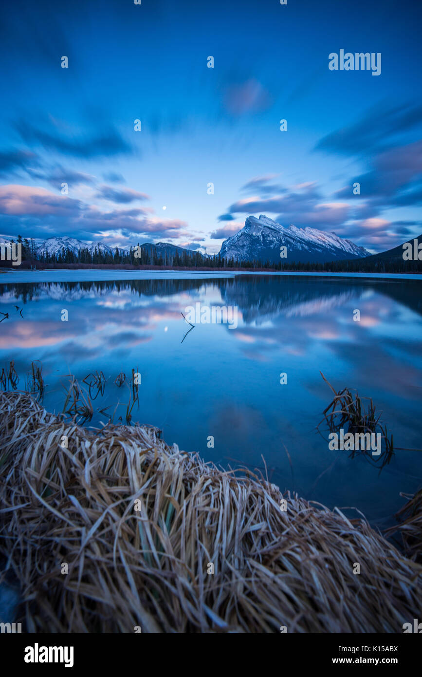 Rundle Mountain, Banff Stock Photo - Alamy
