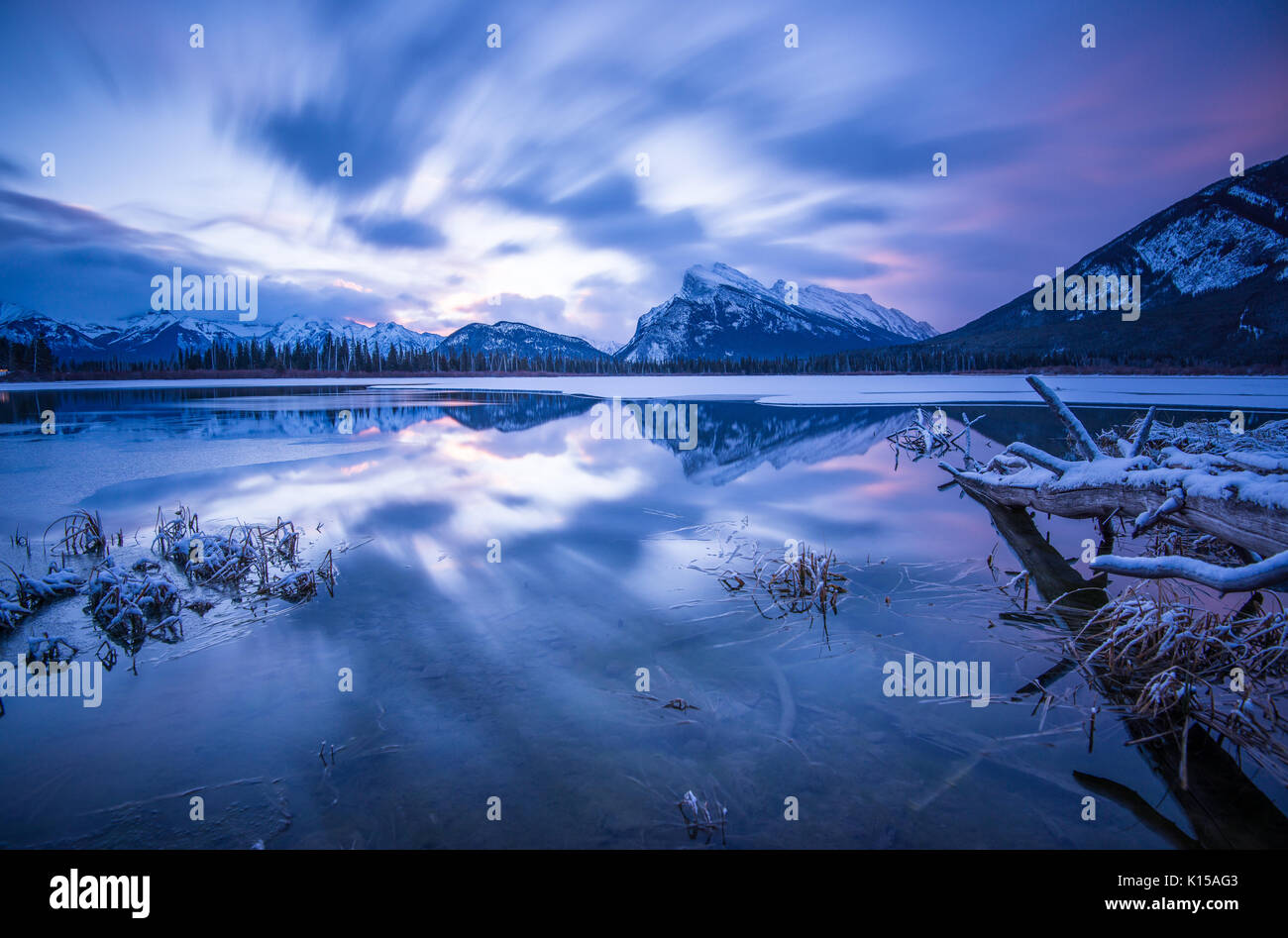 Rundle Mountain, Banff Stock Photo - Alamy