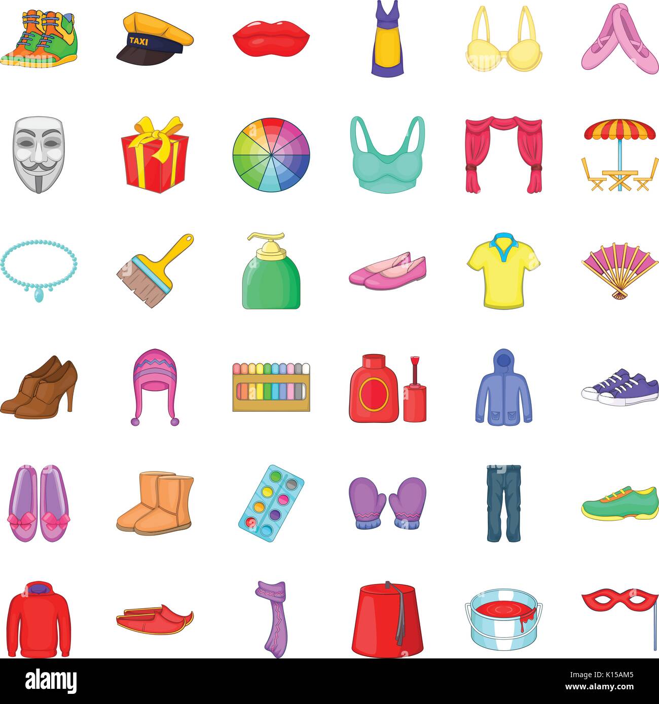 Present icons set, cartoon style Stock Vector Image & Art - Alamy