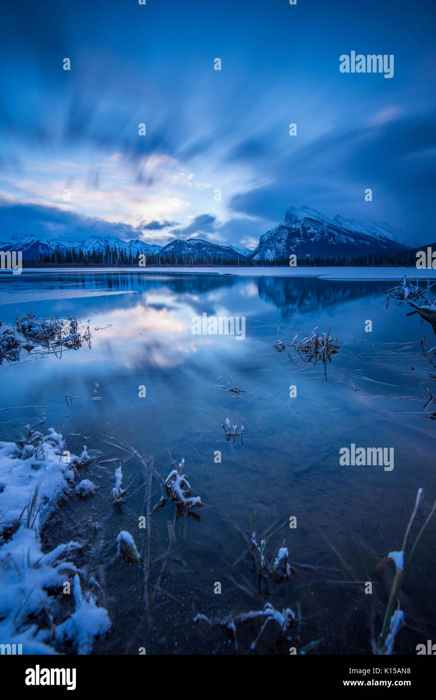 Rundle Mountain, Banff Stock Photo - Alamy