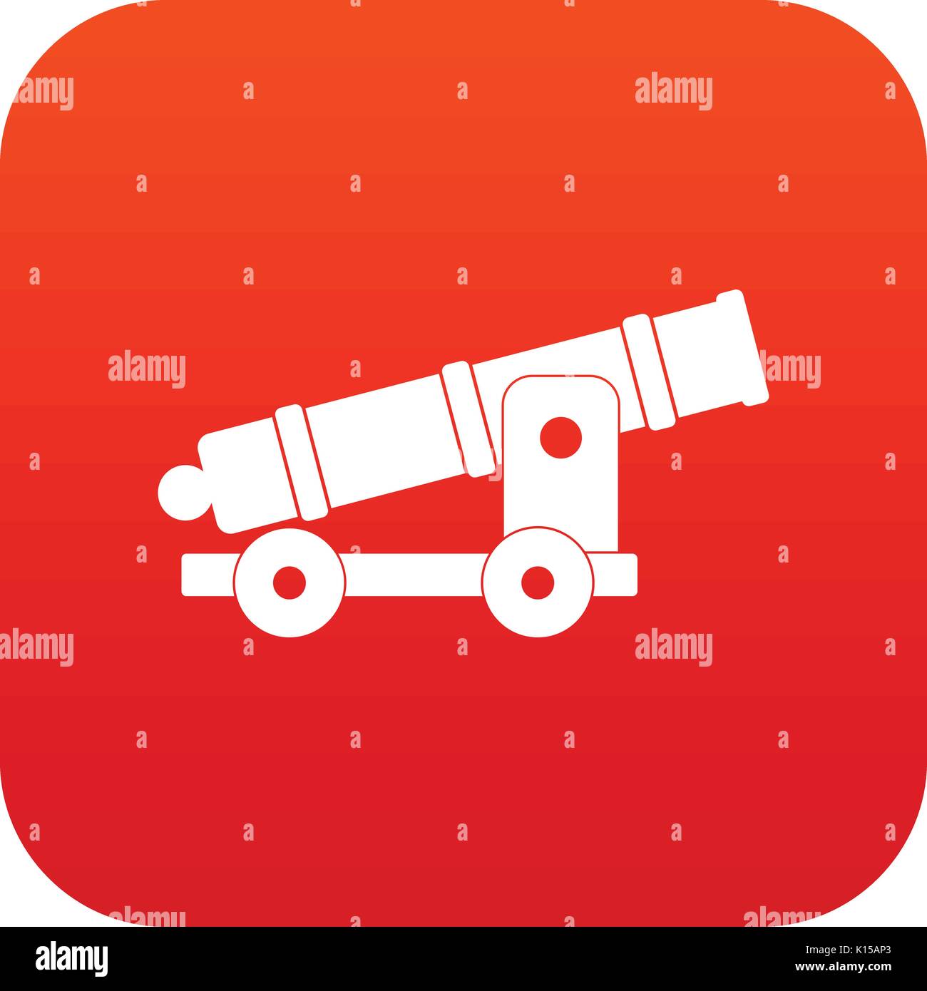 Cannon icon digital red Stock Vector Image & Art - Alamy