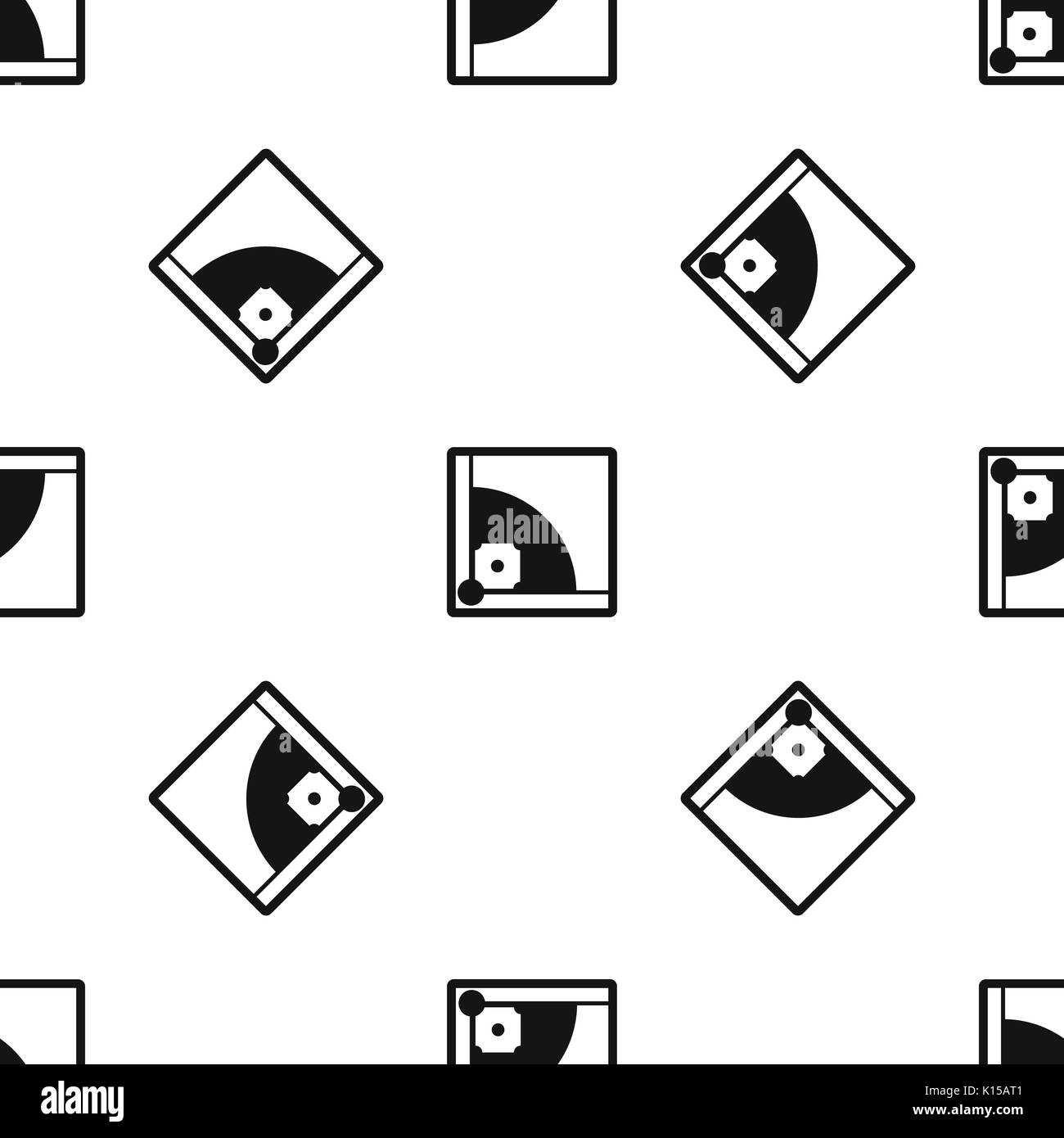 Baseball field pattern seamless black Stock Vector Image & Art - Alamy