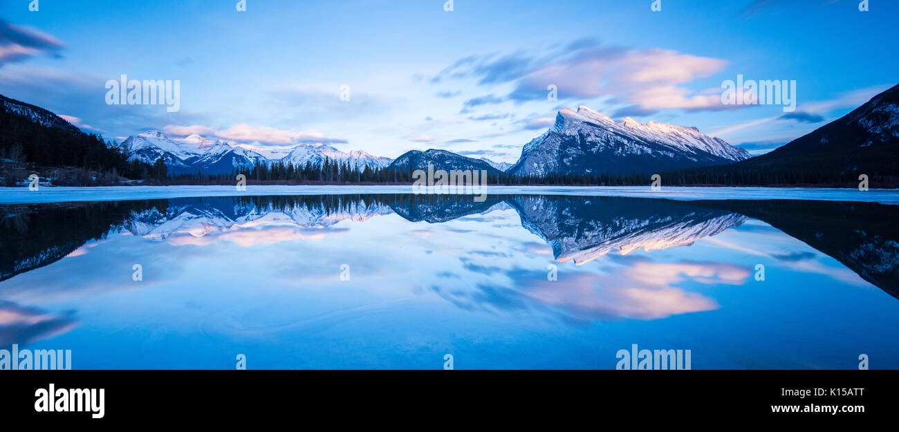 Rundle Mountain, Banff Stock Photo - Alamy