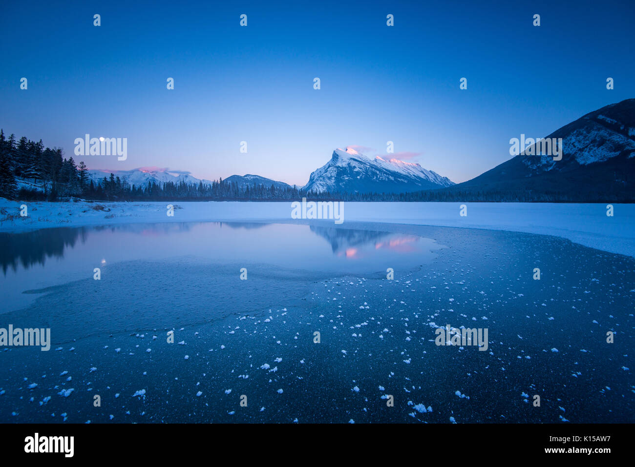 Rundle Mountain, Banff Stock Photo - Alamy