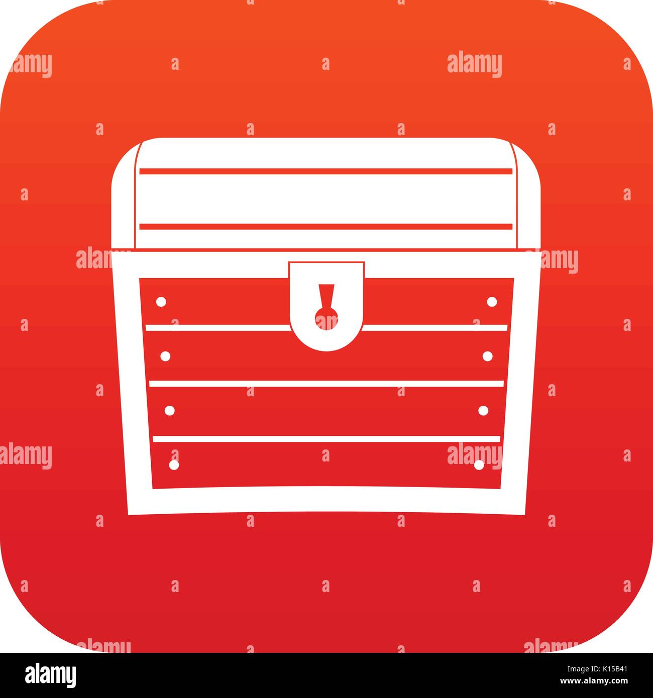 Chest icon digital red Stock Vector Image & Art - Alamy
