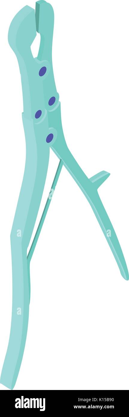 Blue pliers medical icon, isometric 3d style Stock Vector Image & Art ...