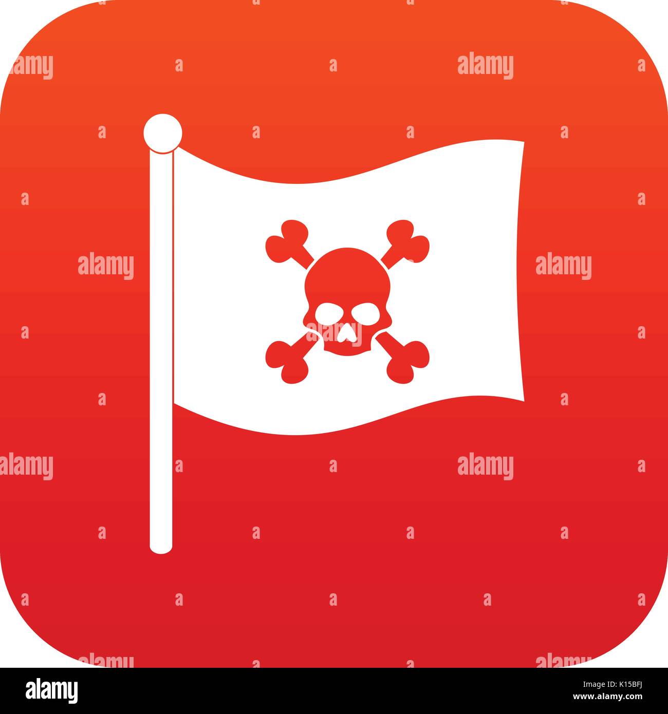 Red skeleton flag Stock Vector Images - Alamy