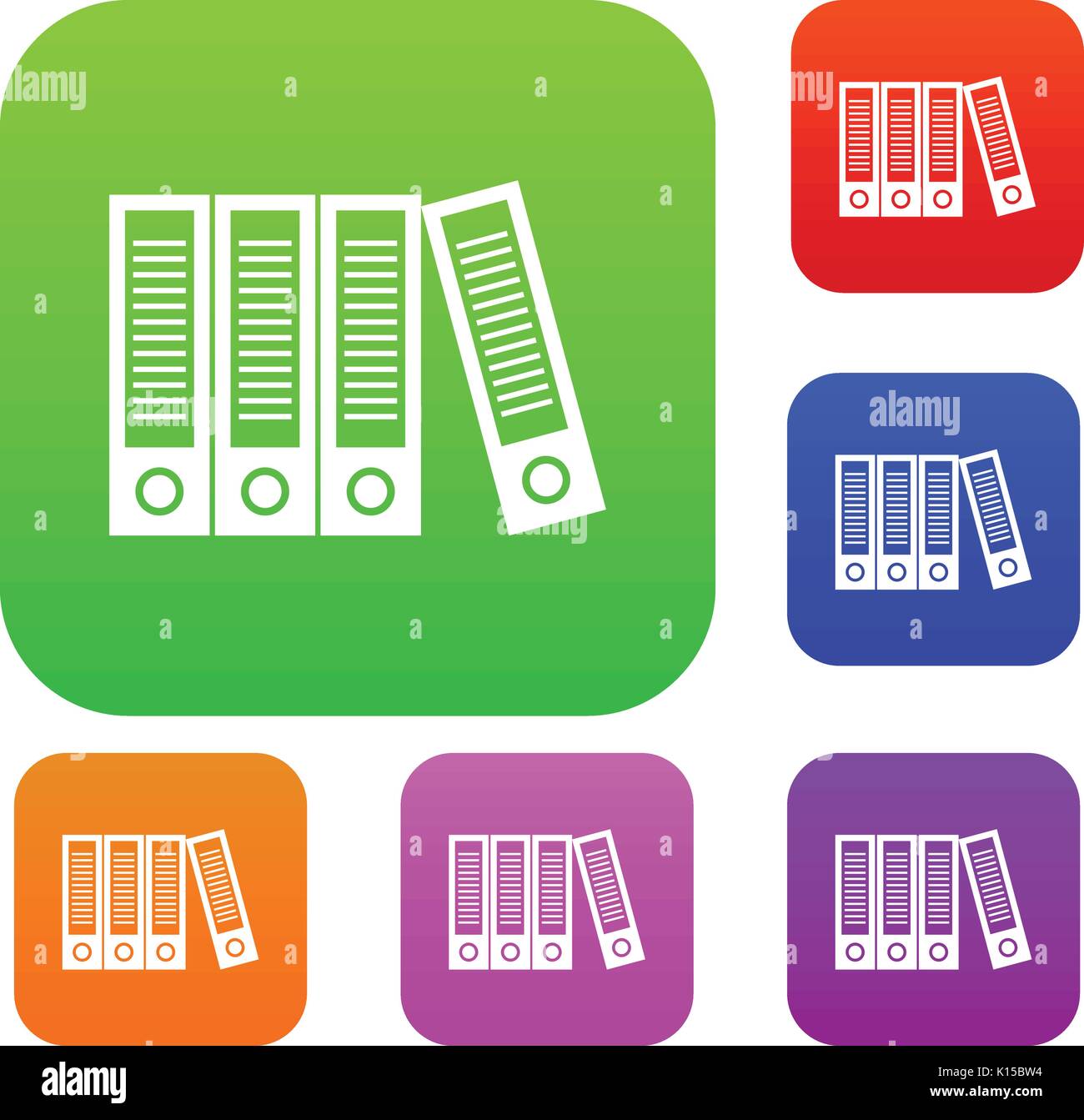 Office folders set collection Stock Vector Image & Art - Alamy