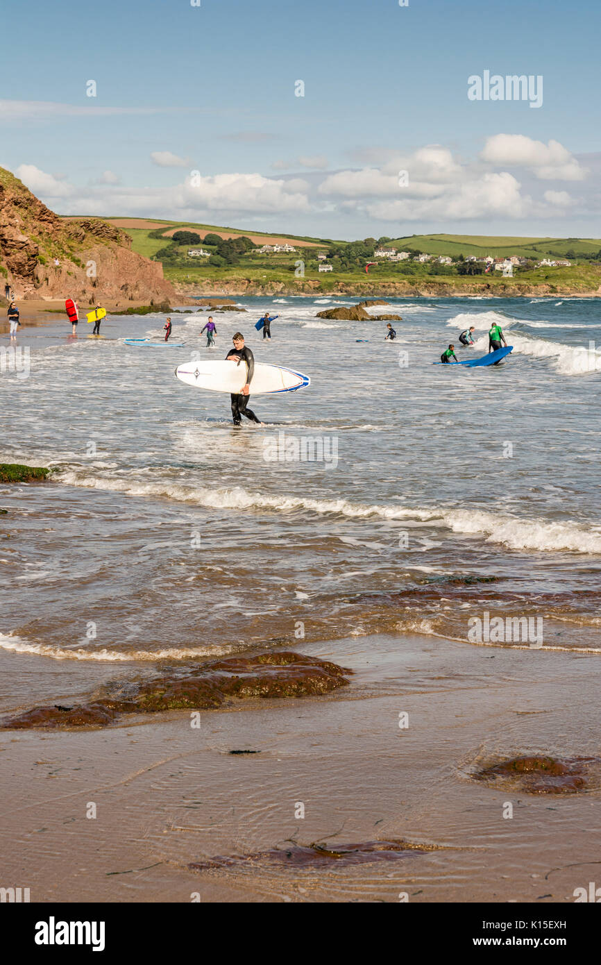 Windy devon shoreline hi-res stock photography and images - Alamy