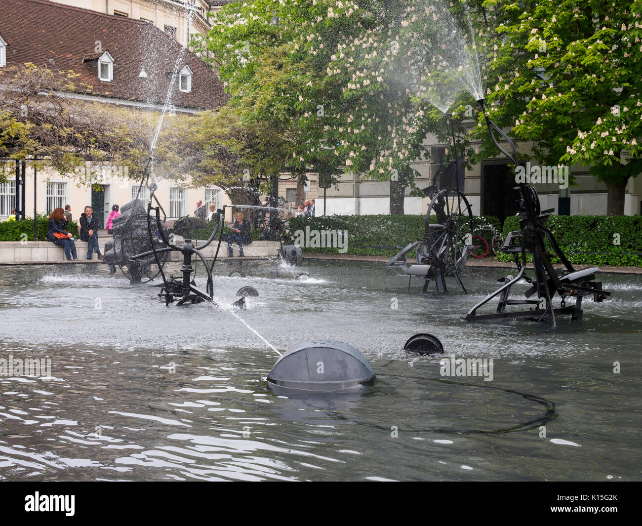 Tinguely Fountain, Basel, Switzerland Stock Photo - Alamy