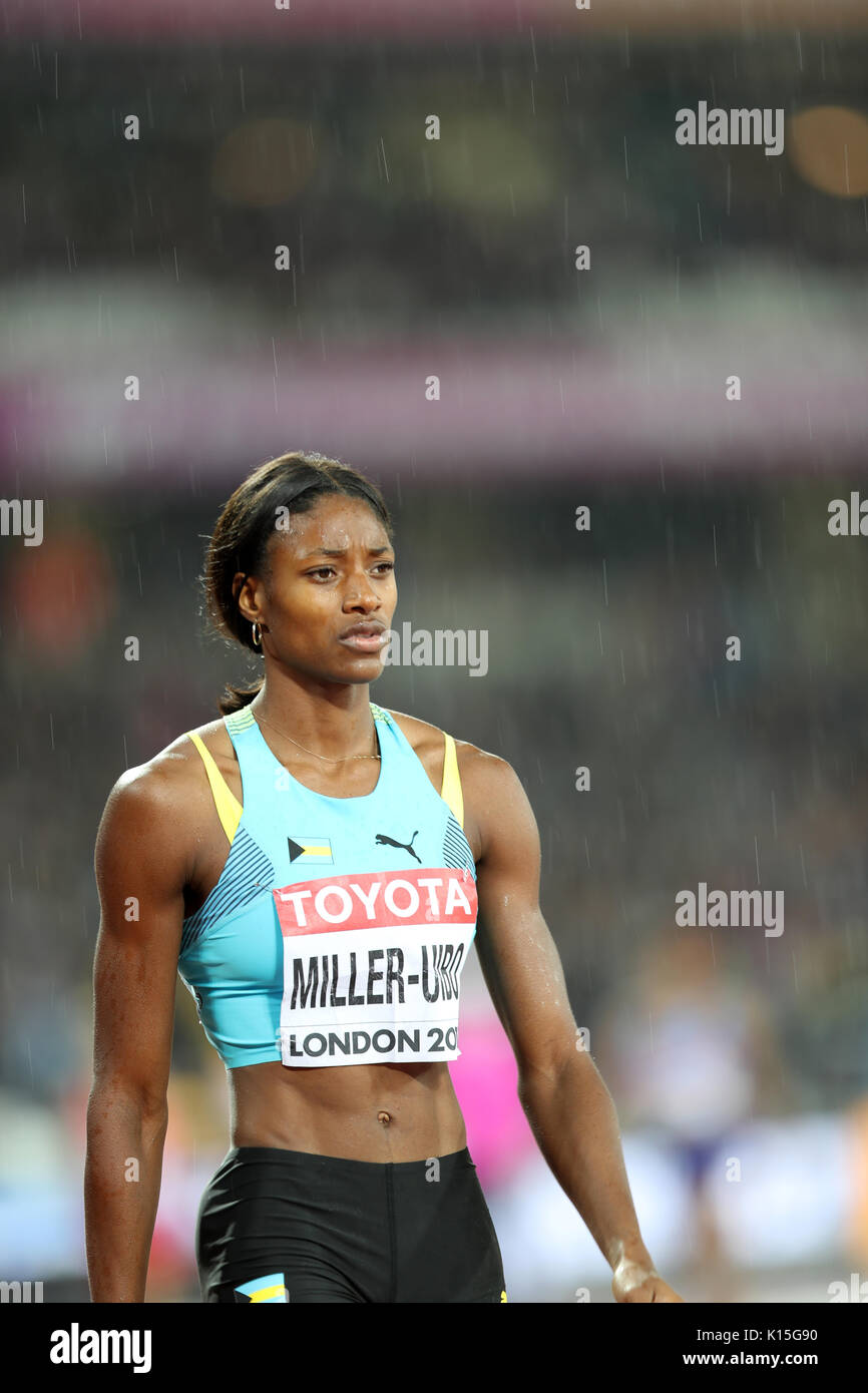 Shaunae MILLER-UIBO (Bahamas) competing in the Women's 400m Final at ...