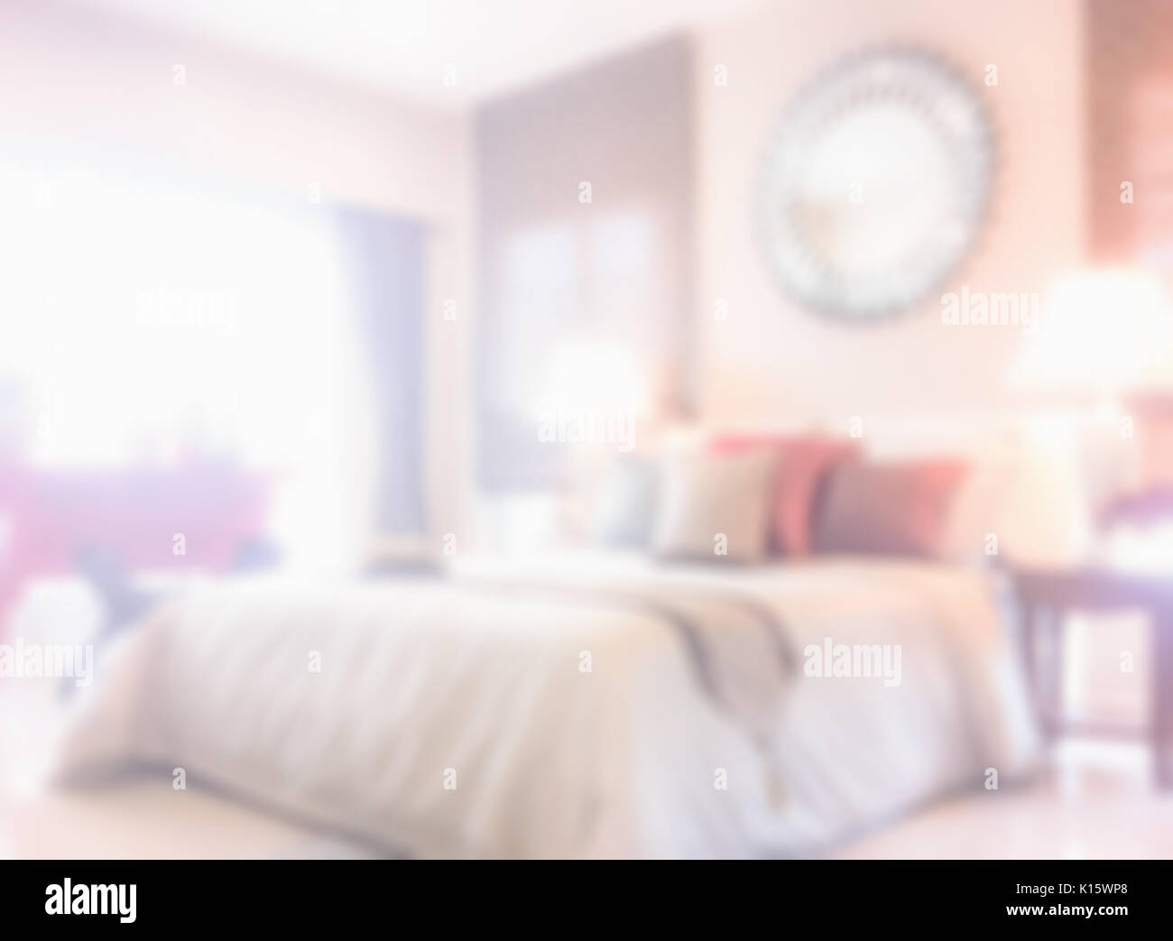 Defocus background of bedroom interior Stock Photo - Alamy