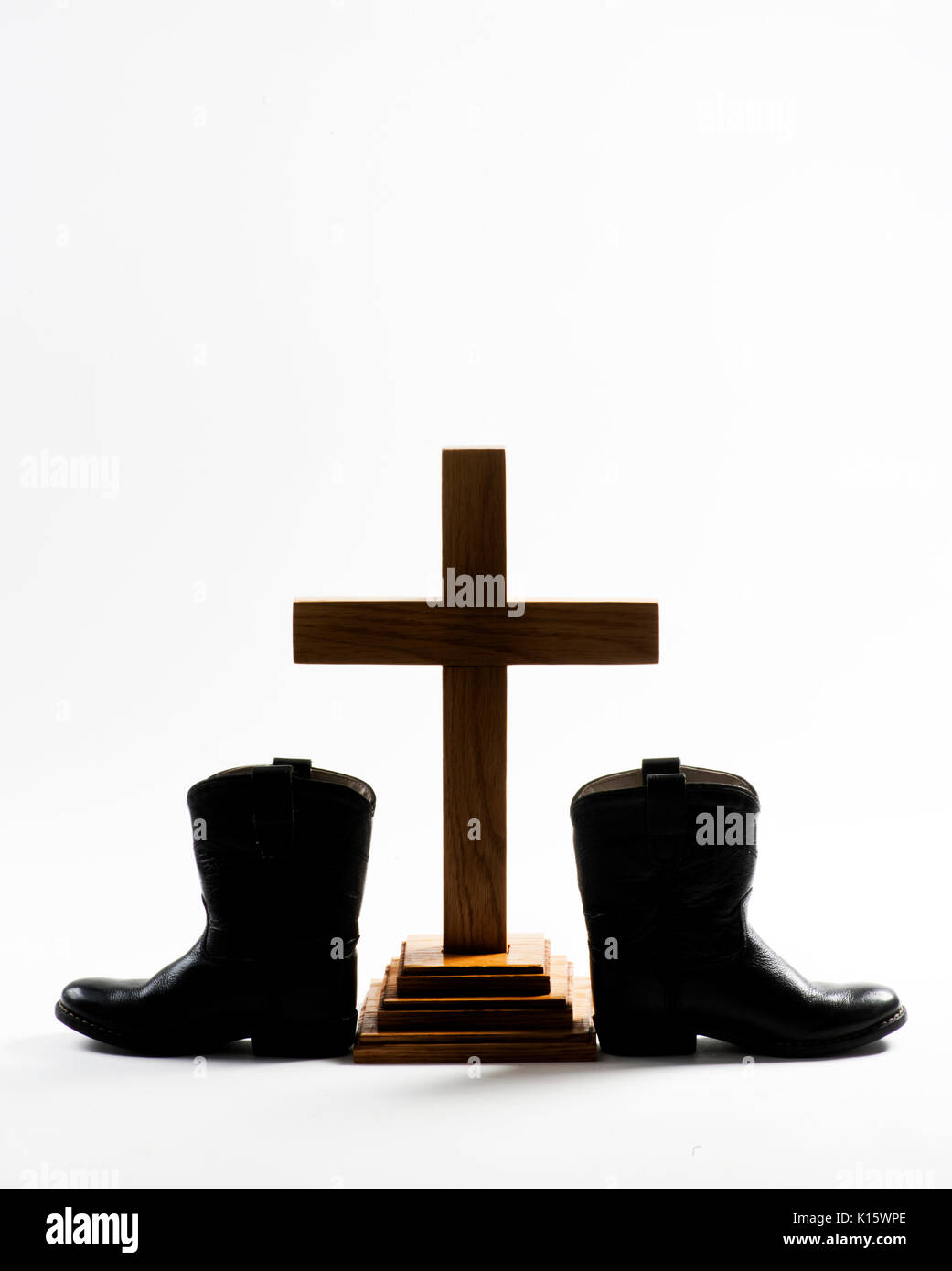 Cowboy Church with cowboy boots , Holy Cross and room for your type ...