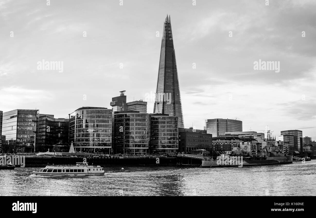 More London Riverside skyline and the Shard Building - LONDON / ENGLAND ...