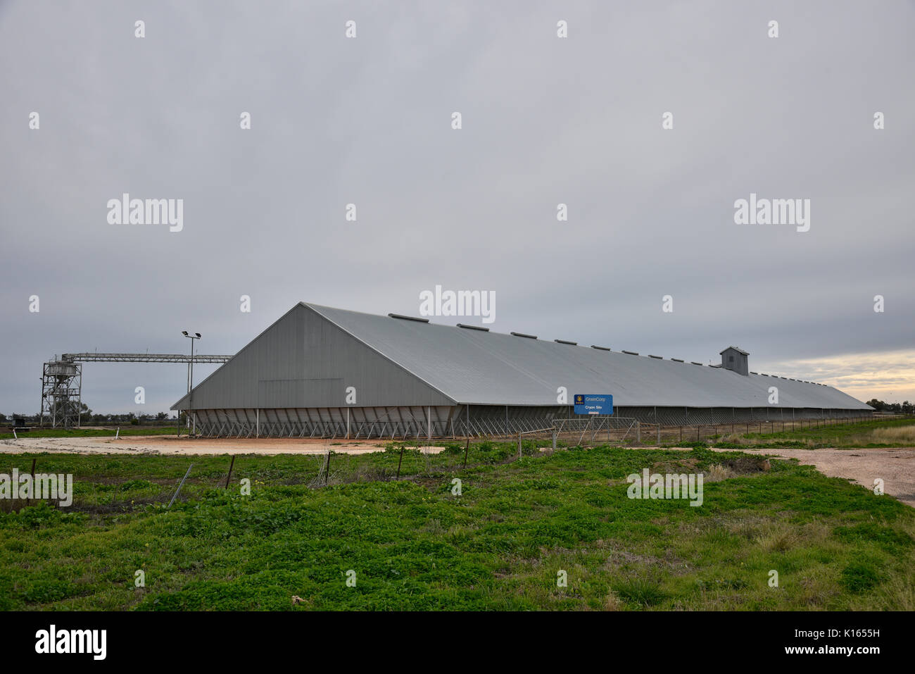 massive grain silo outside Cryon in northern new south wales, australia ...