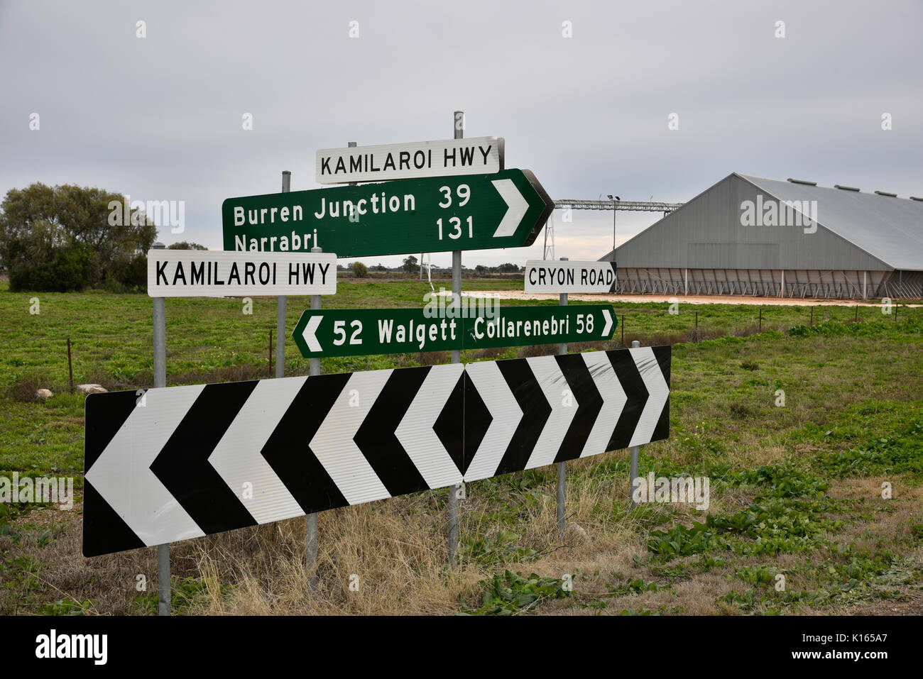 Road direction signs at Cryon in new south wales australia Stock Photo ...