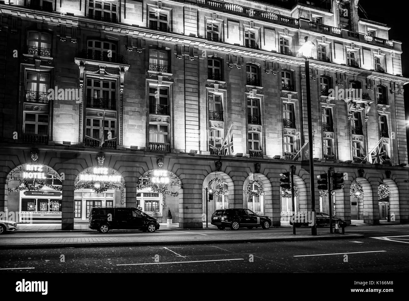 The Ritz Hotel London at Christmas Time - LONDON / ENGLAND - DECEMBER 6 ...