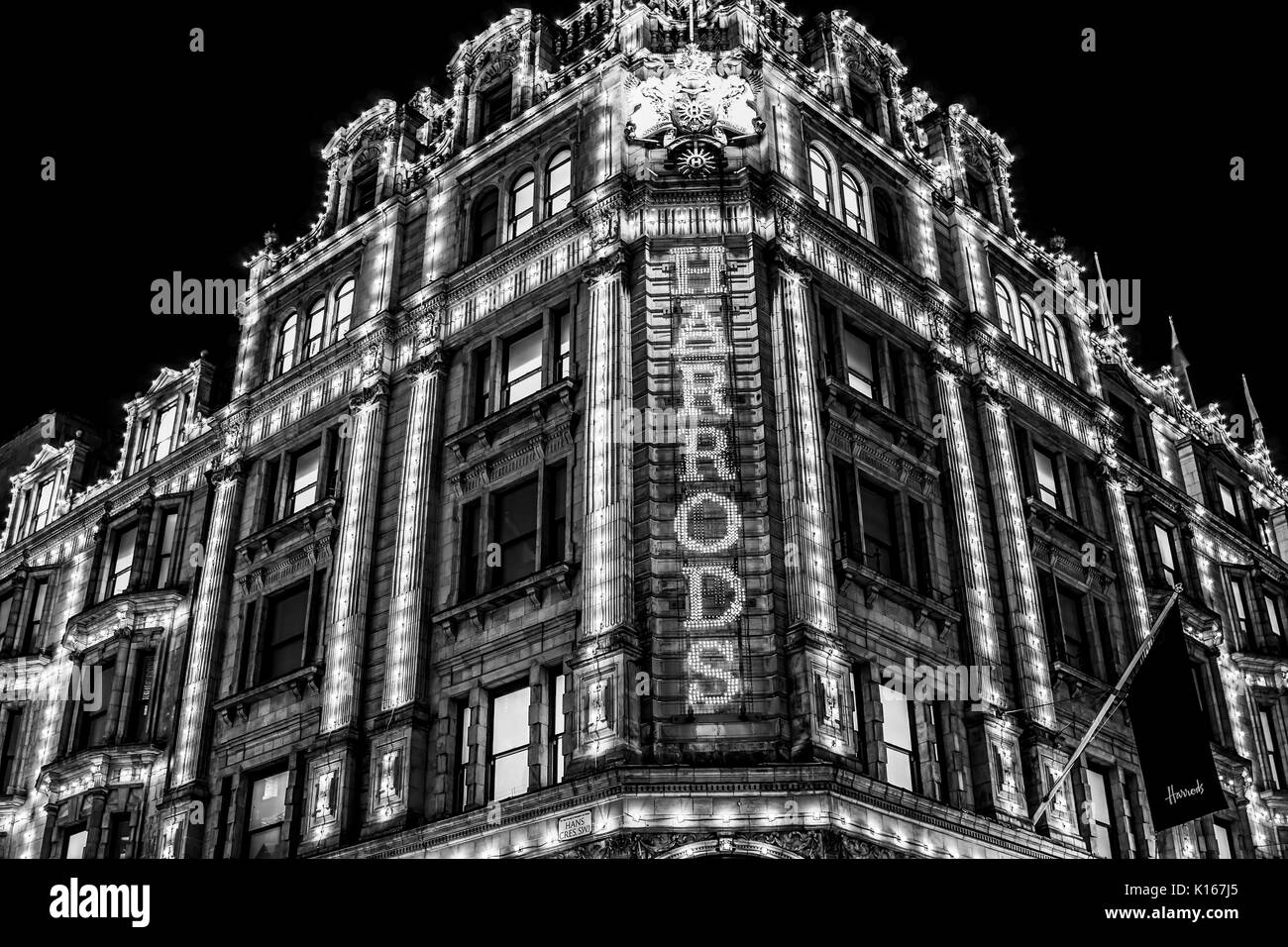 Worlds most famous department store Black and White Stock Photos ...