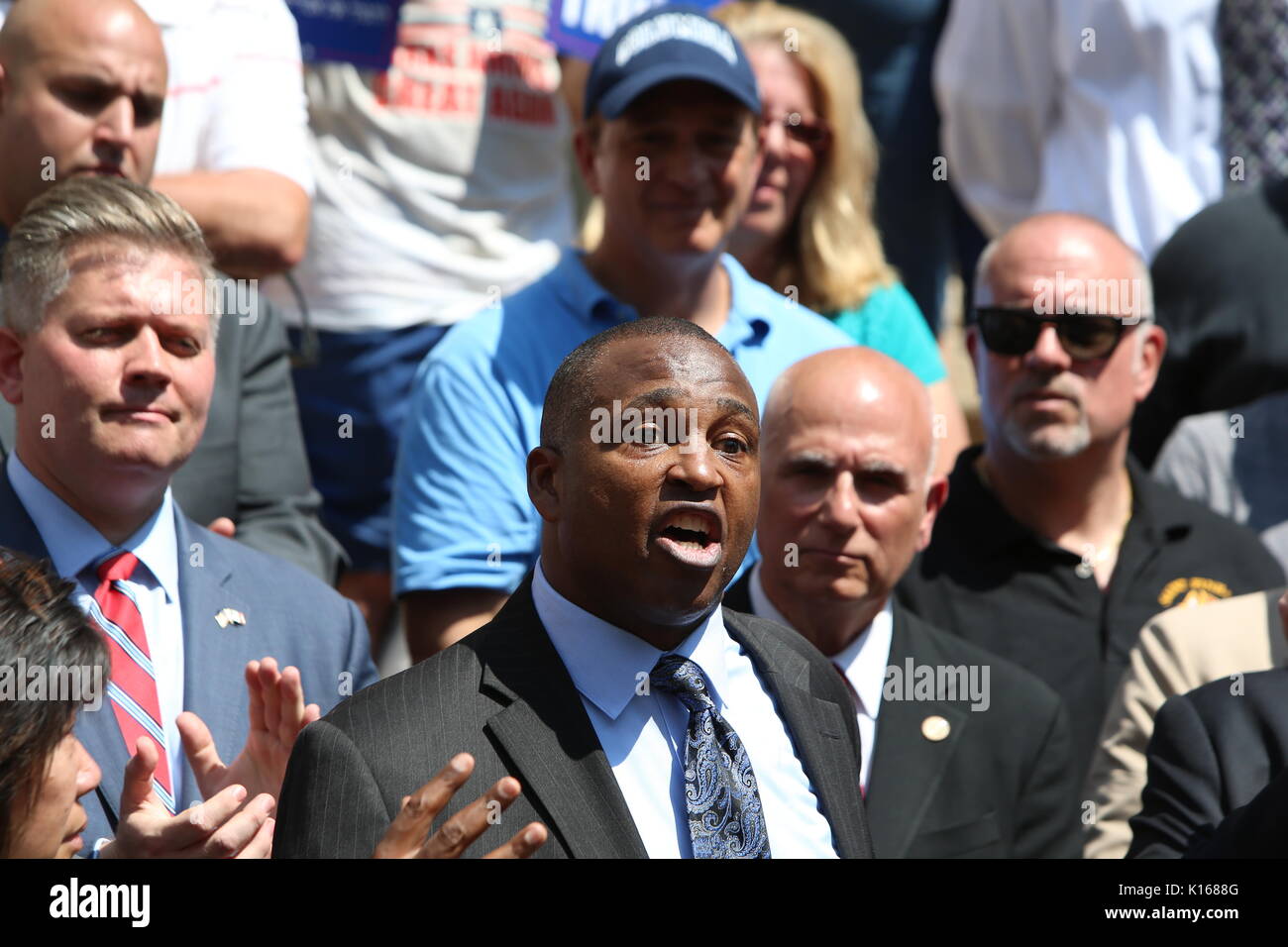New York, USA. 24th Aug, 2017. New York City Council member for Staten ...