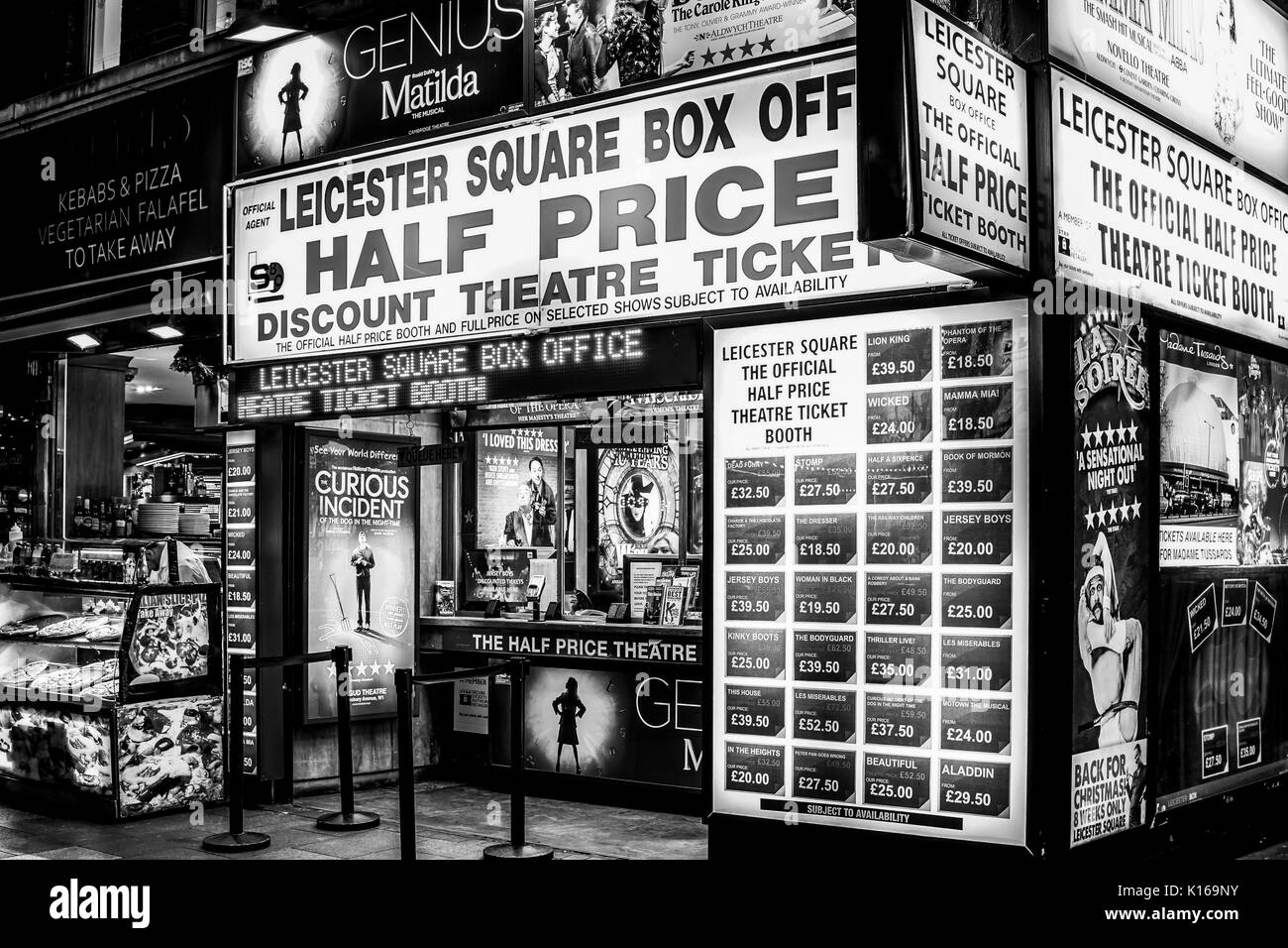 Leicester square theatre london Black and White Stock Photos & Images ...
