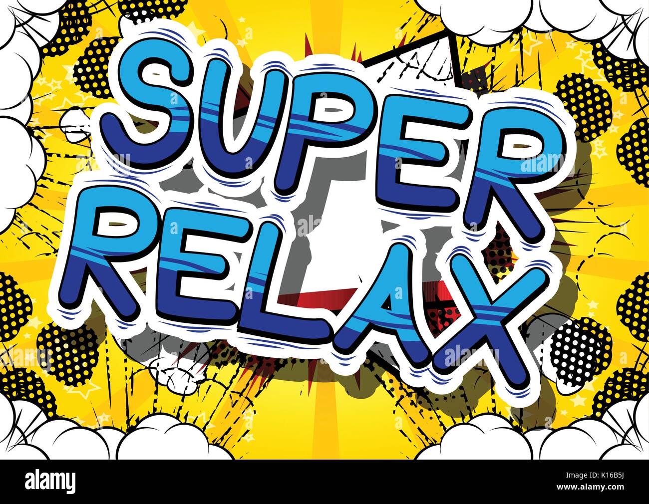 Super Relax - Comic book word on abstract background Stock Vector Image ...