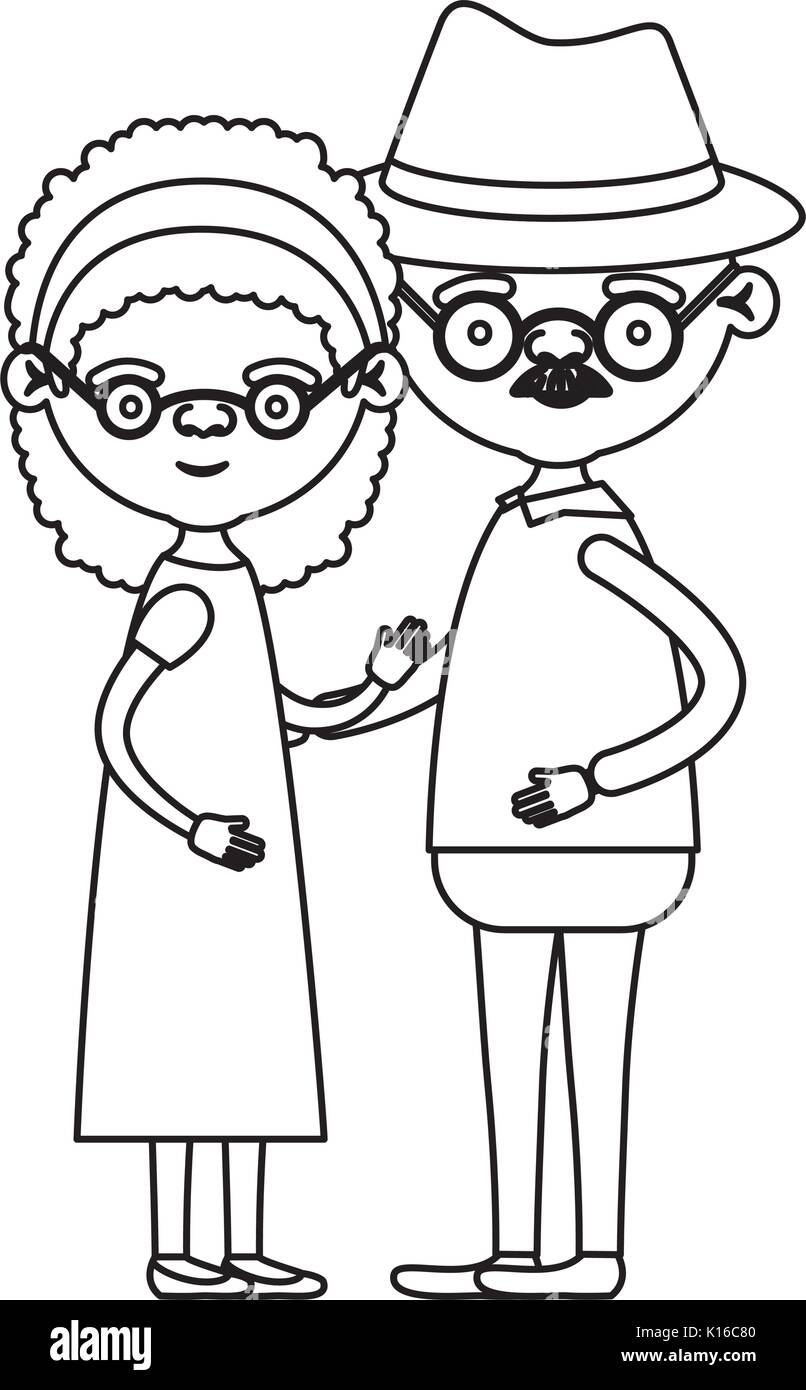 Elderly woman curly hair in Stock Vector Images - Alamy