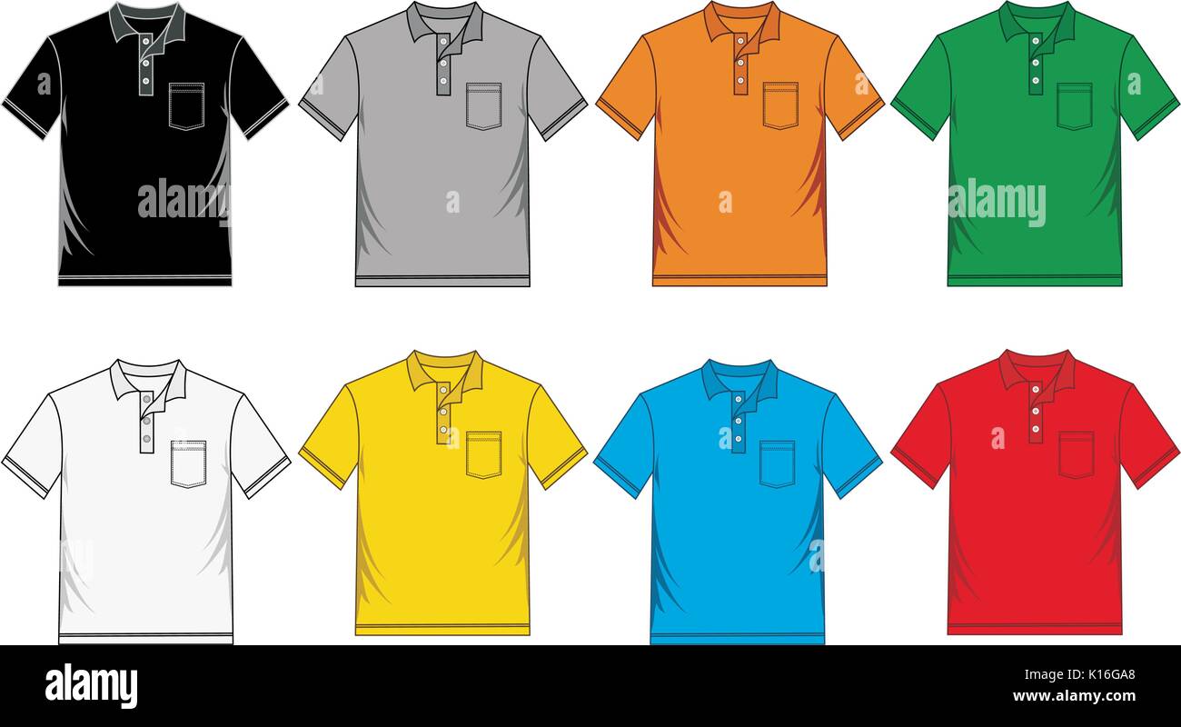 Red color t shirt Stock Vector Images - Alamy