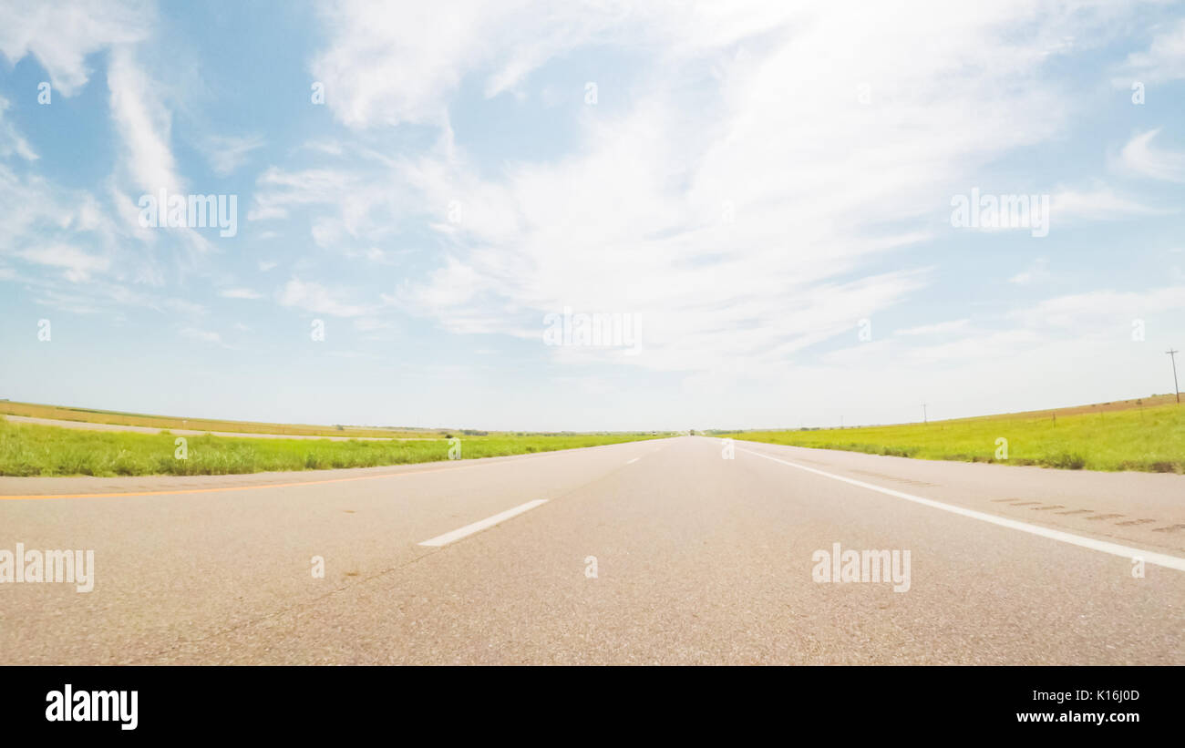 POV point of view - Traveling East on Interstate Highway 70 Stock Photo ...