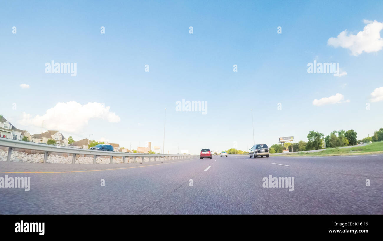 POV point of view - Traveling East on Interstate Highway 70 Stock Photo ...