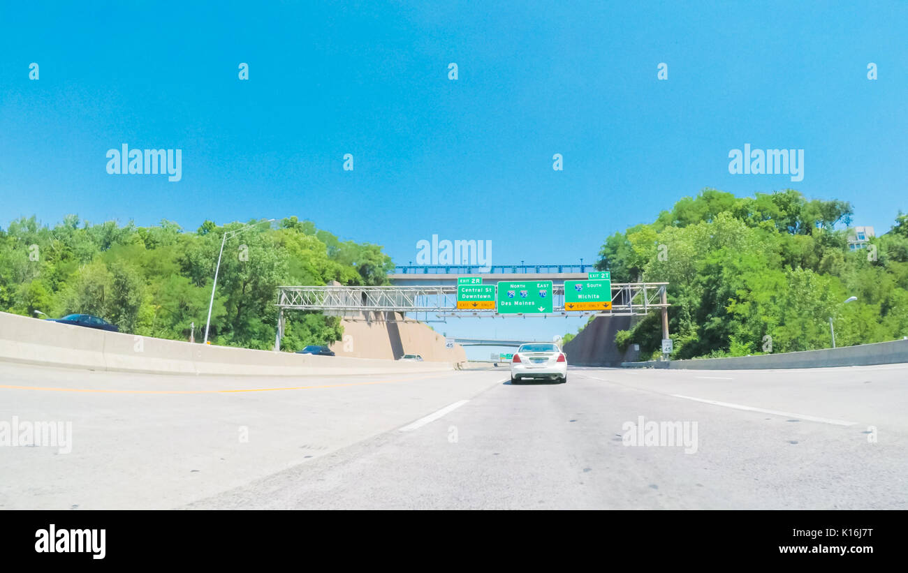 POV point of view - Driving East on Interstate HIghway 70 through ...
