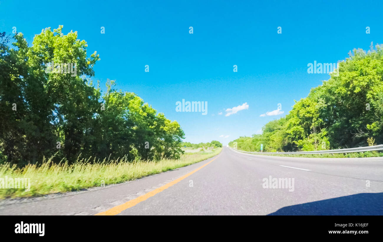 POV point of view - Driving East on Interstate Highway 70 near St ...
