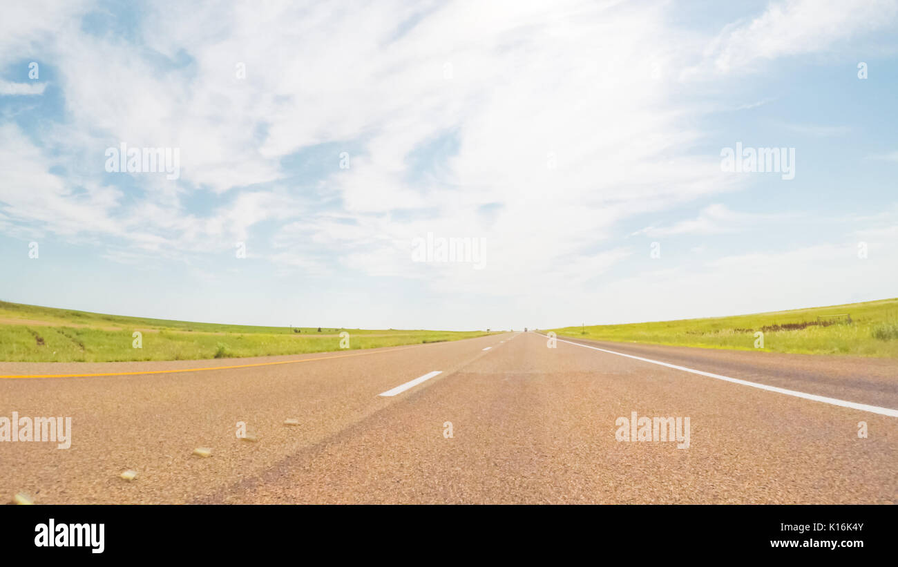 POV point of view - Traveling East on Interstate Highway 70 Stock Photo ...