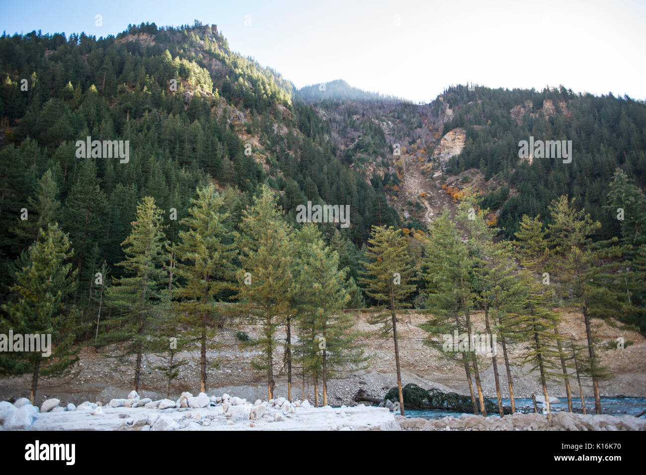 Sangla valley in Kinnaur in Himachal Pradesh of India os a beautiful ...