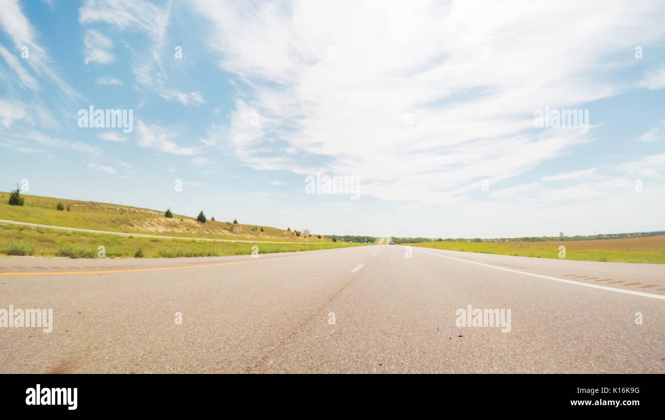 POV point of view - Traveling East on Interstate Highway 70 Stock Photo ...