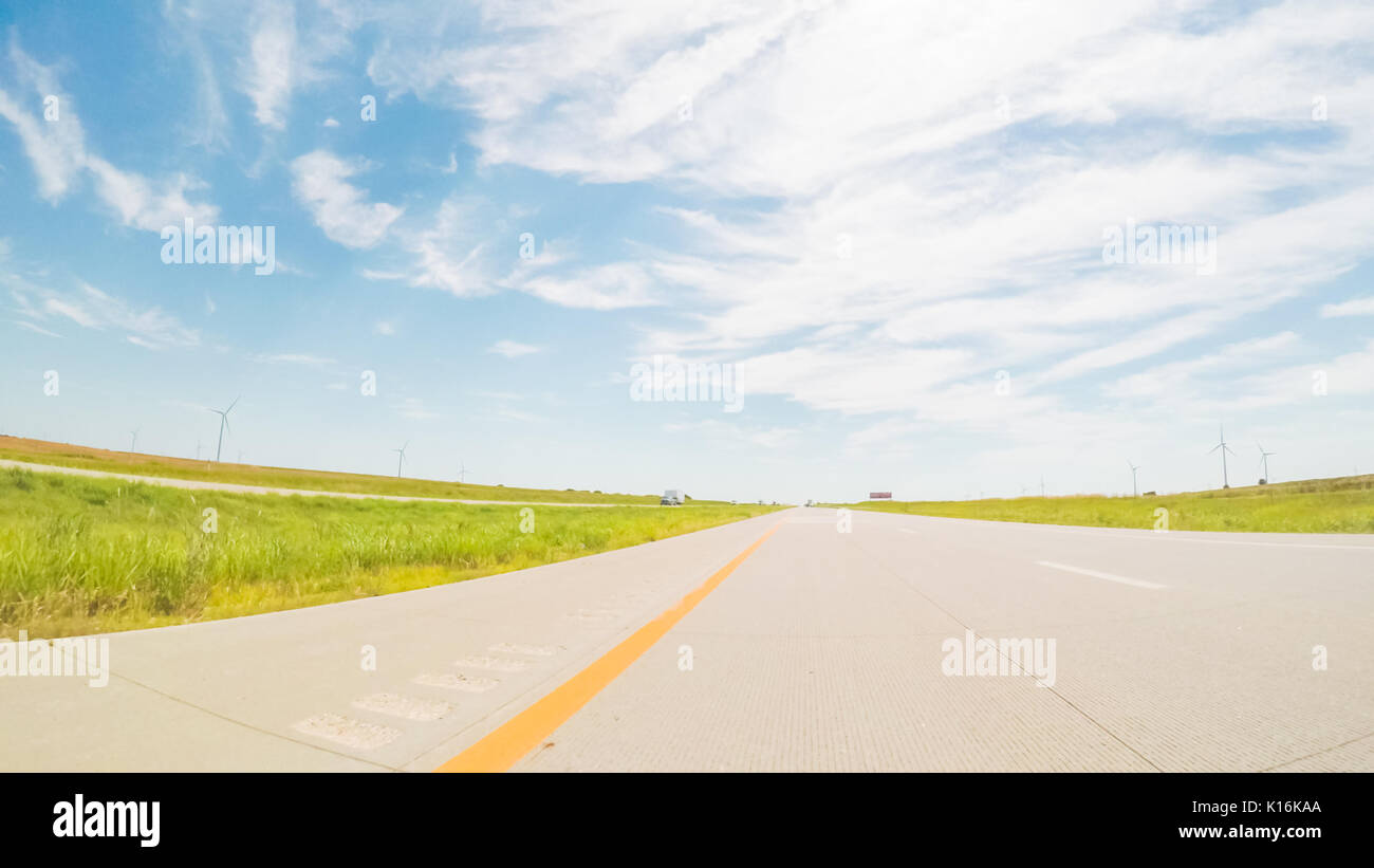 POV point of view - Traveling East on Interstate Highway 70 Stock Photo ...