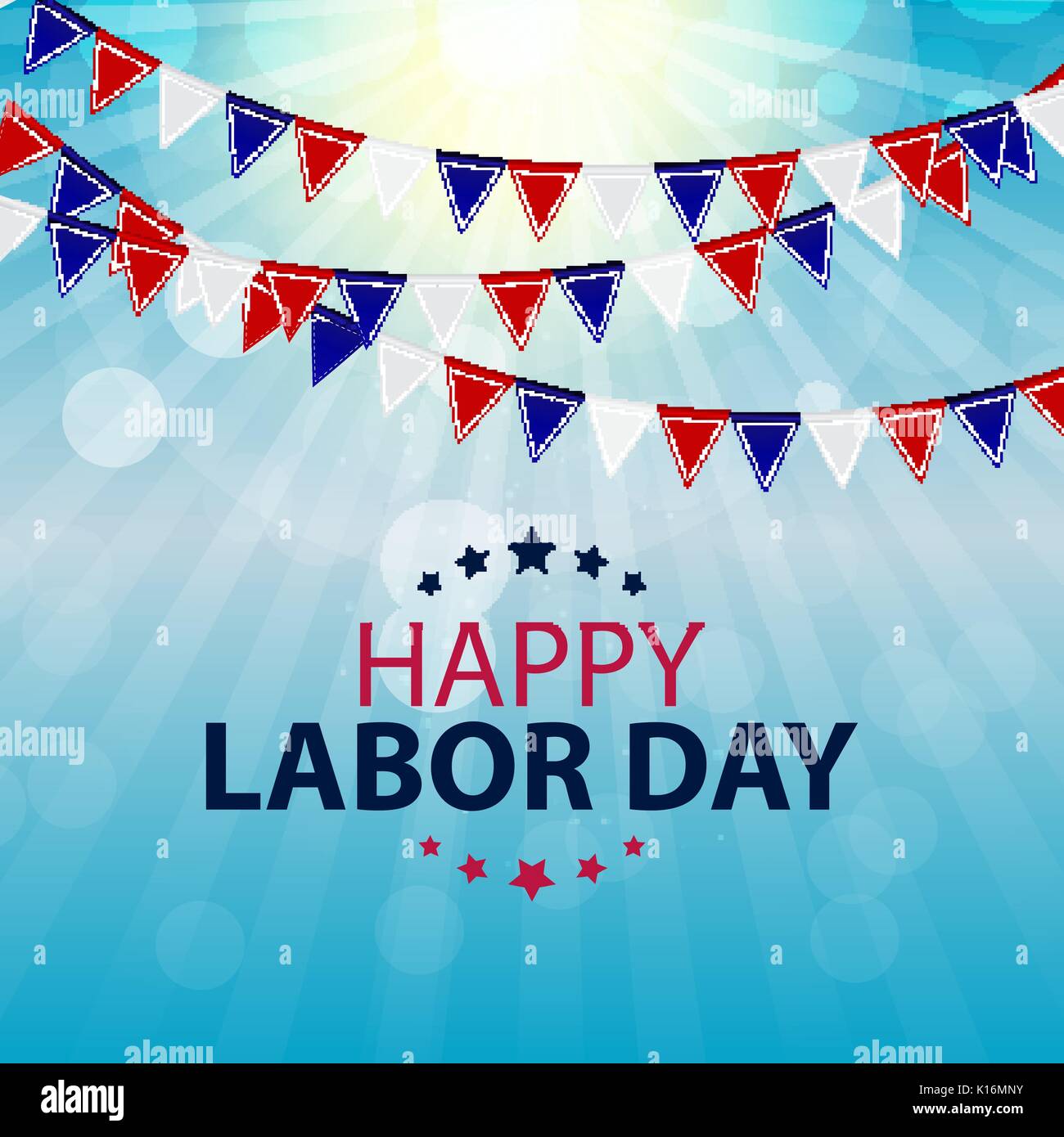Happy Labor Day Poster Vector Illustration Stock Vector Image & Art - Alamy