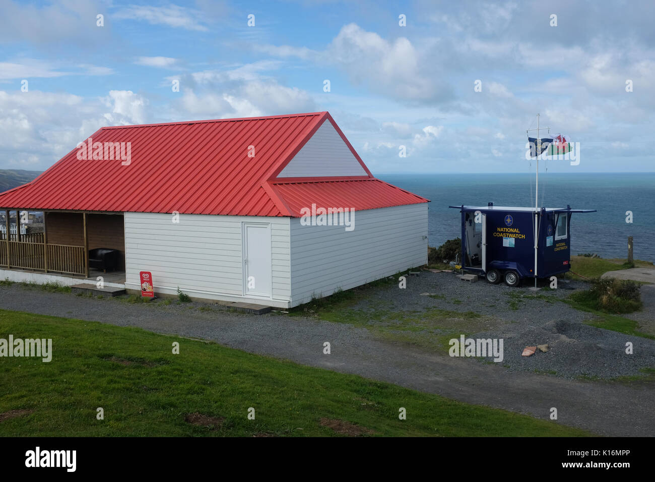 The beach and waterfront at Aberystwyth including Constitution Hill and ...