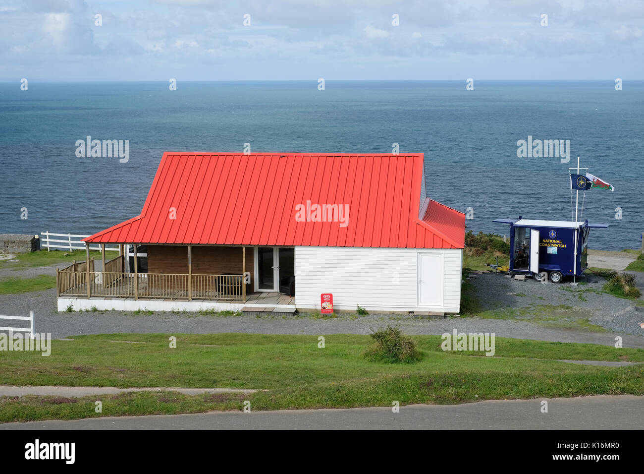 The beach and waterfront at Aberystwyth including Constitution Hill and ...