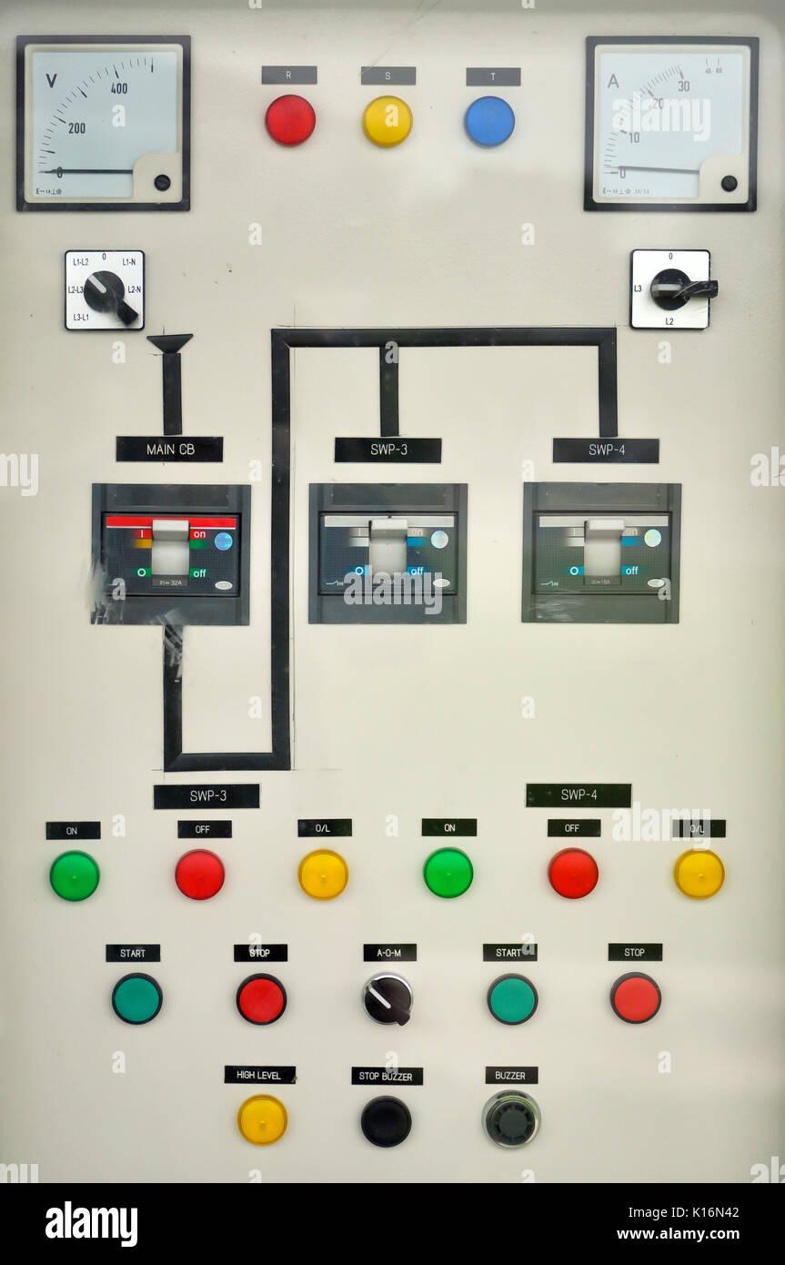 Electric control system in an office building Stock Photo - Alamy
