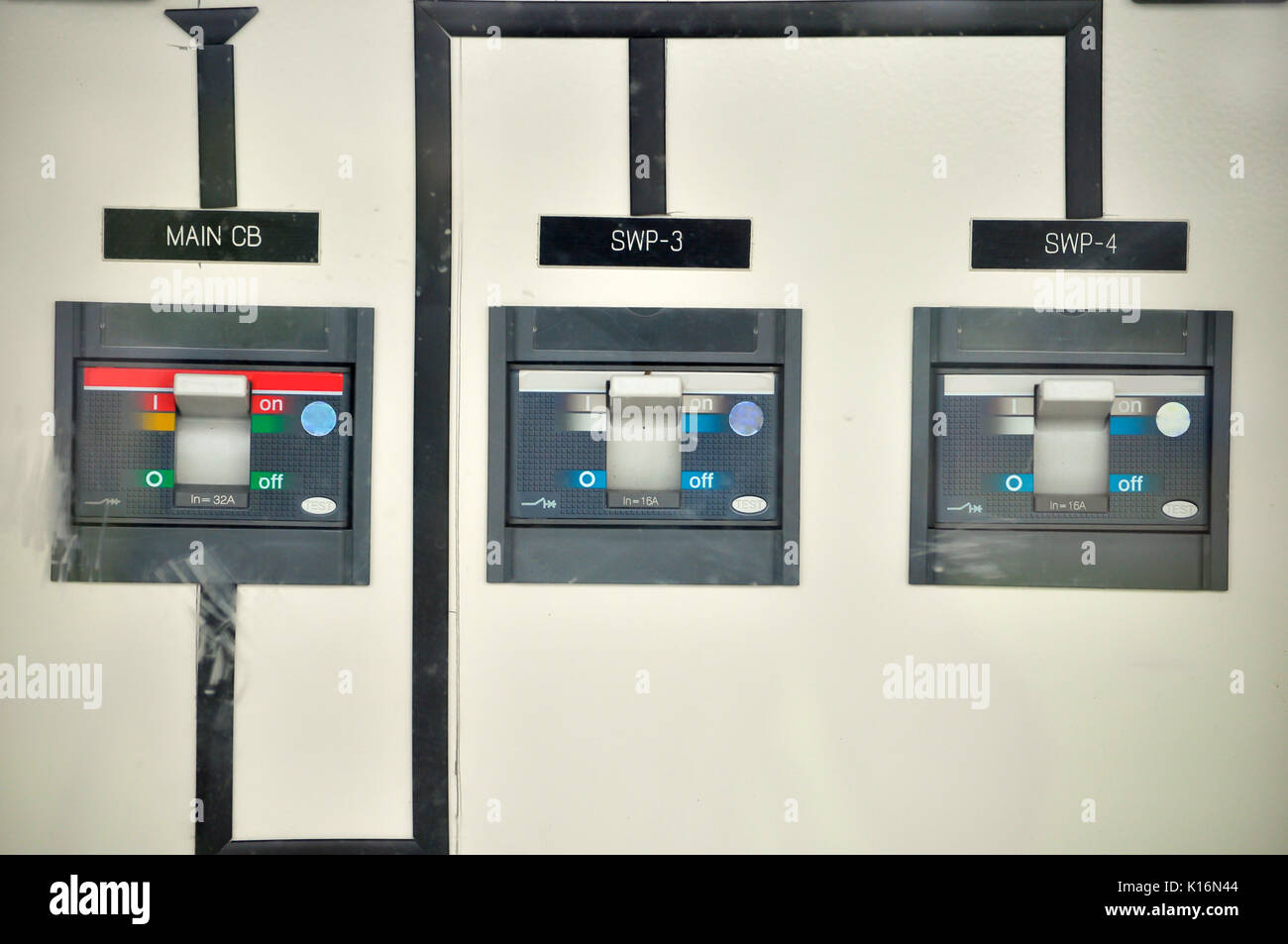 Electric control system in an office building Stock Photo - Alamy