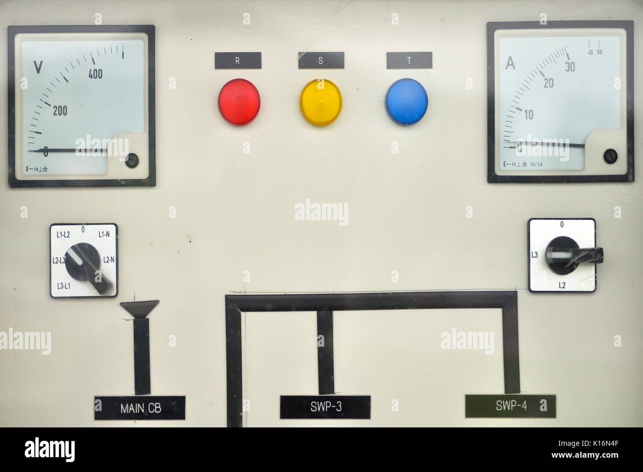 Electric control system in an office building Stock Photo - Alamy