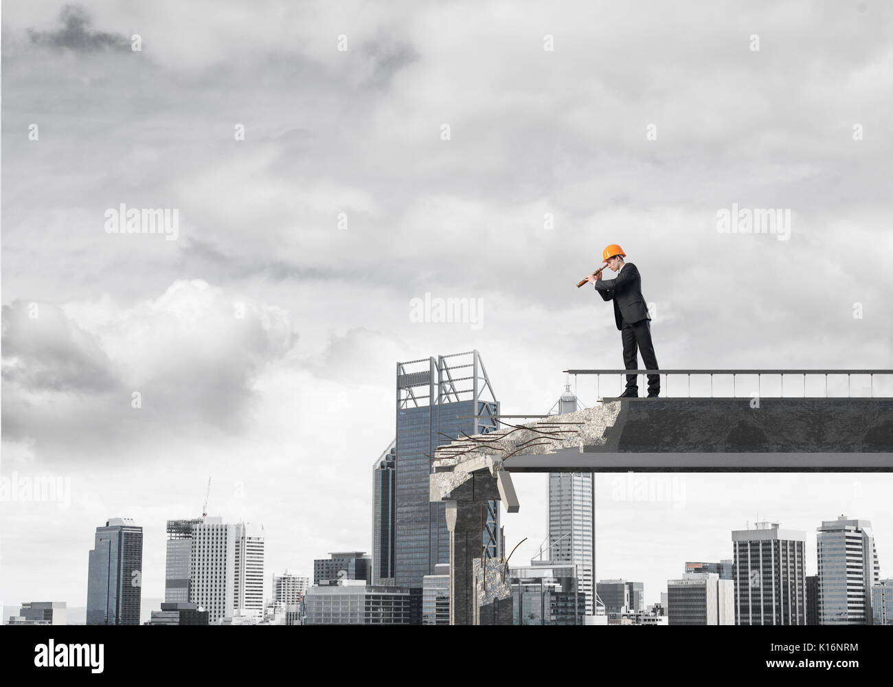 Looking up for new ways of problems solution Stock Photo - Alamy