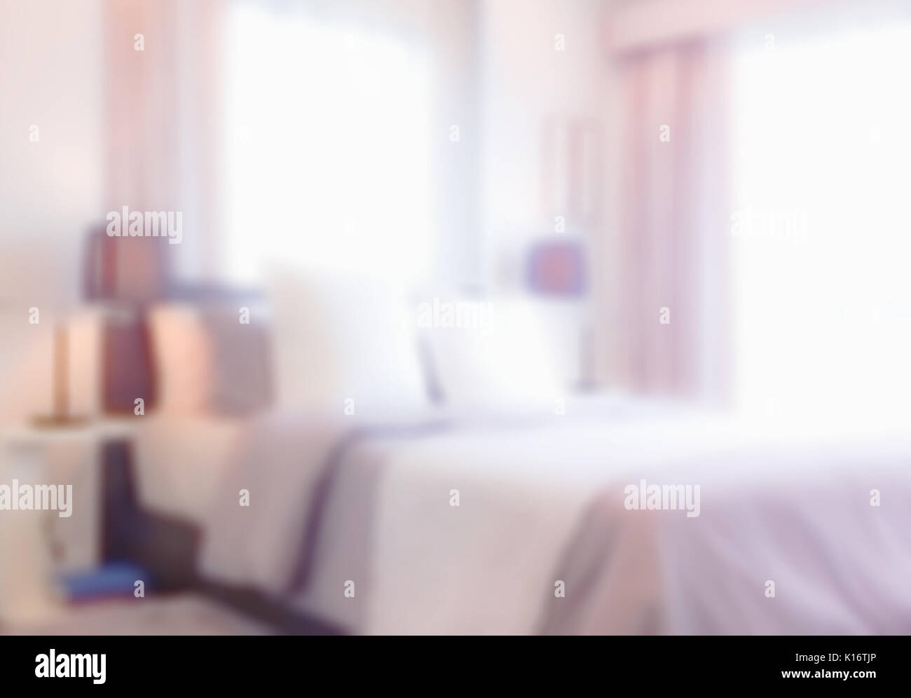 Defocus background modern interior bedroom Stock Photo - Alamy
