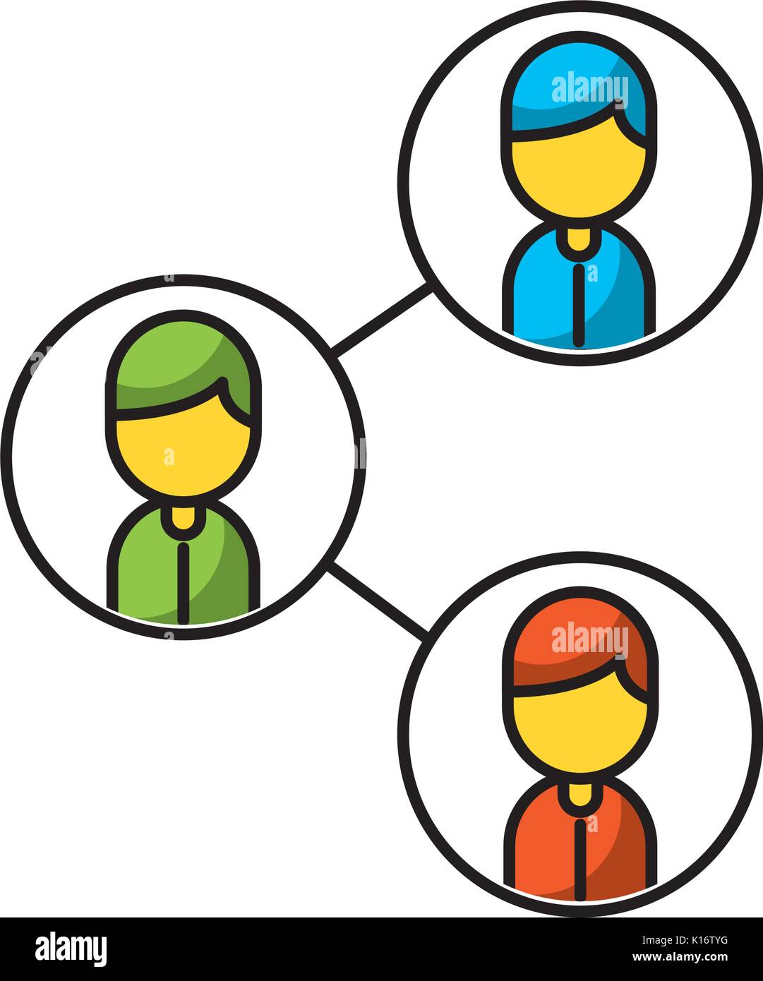 teamwork people avatars network Stock Vector Image & Art - Alamy
