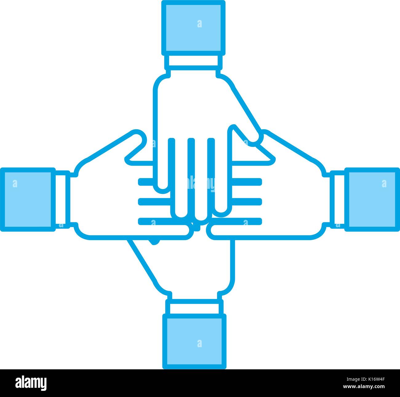 hands human teamwork icon Stock Vector Image & Art - Alamy