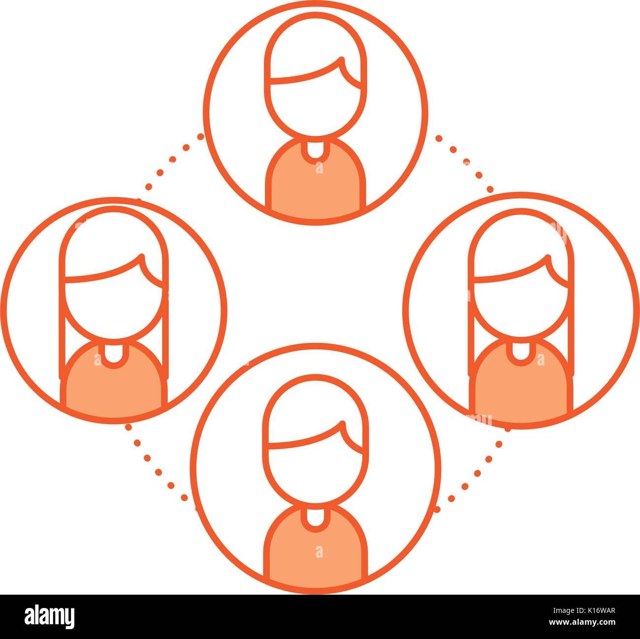teamwork people avatars network Stock Vector Image & Art - Alamy
